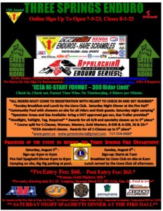 Three Springs Enduro Flyer 23 - ACES Races